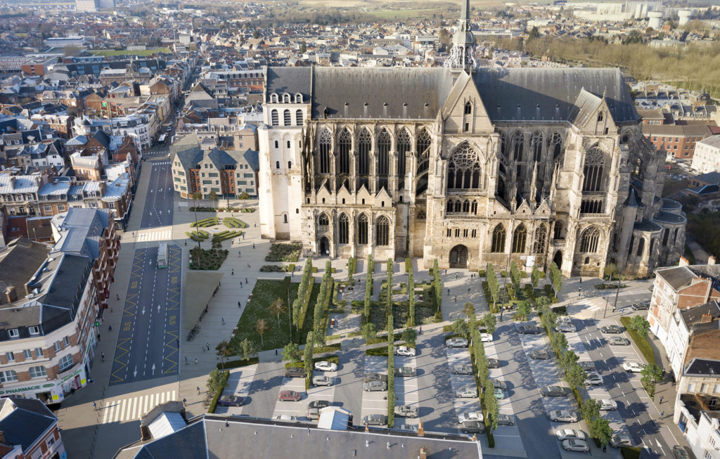 Parvis de la Basilique Saint-Quentin - Wilmotte & Associés